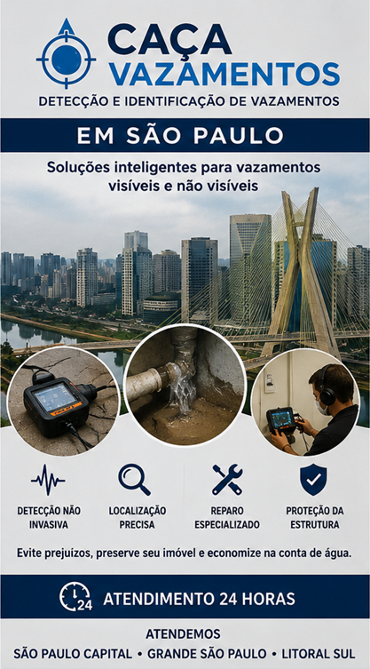 Caça Vazamentos na Zona Leste | (11) 91504.4445 | LR Prestadores de ...